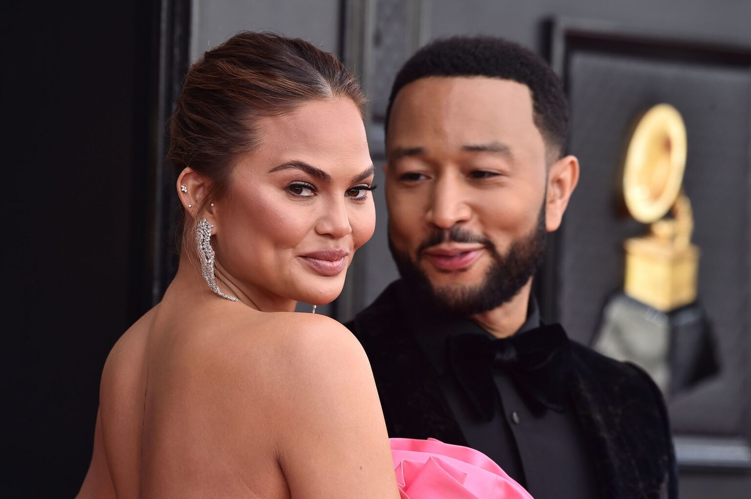 Chrissy Teigen Turns Heads in an Almost Bare Mesh Gown at the 2025 ...